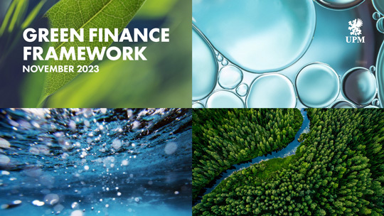 UPM publishes updated Green Finance Framework | A material solutions company