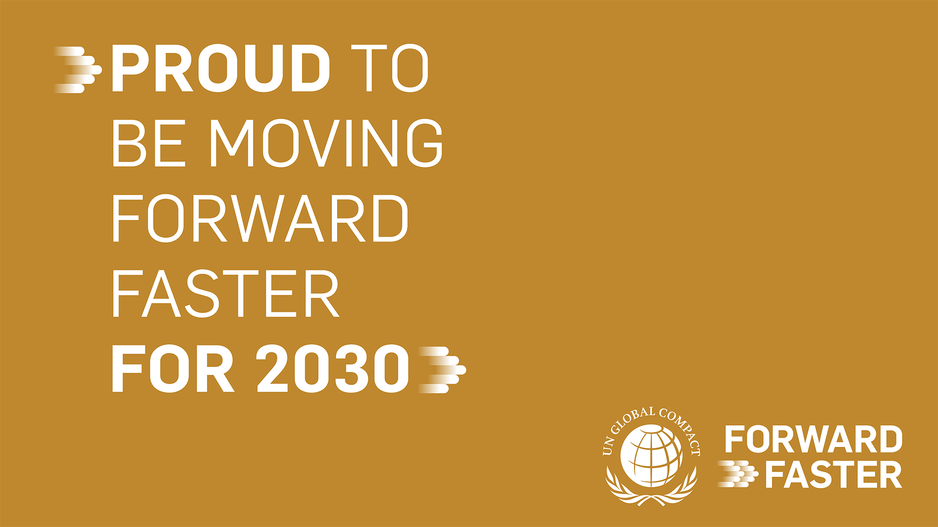 Joining the UN’s Forward Faster Initiative creates a momentum to ...